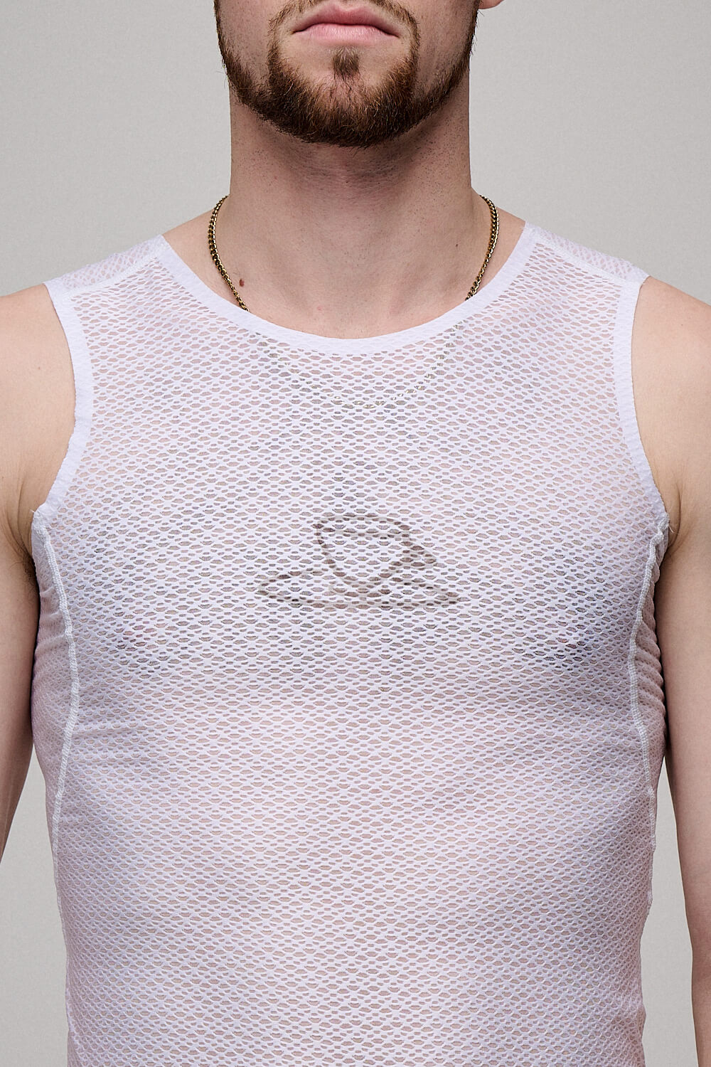 Angry Pablo White Mesh Cycling Base Layer | Cortado Edition